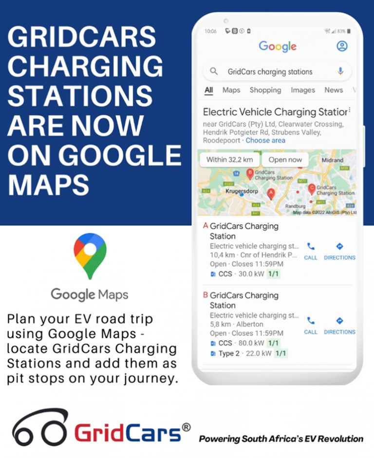GridCars Charging Stations Are Now Available On Google Maps – First in ...