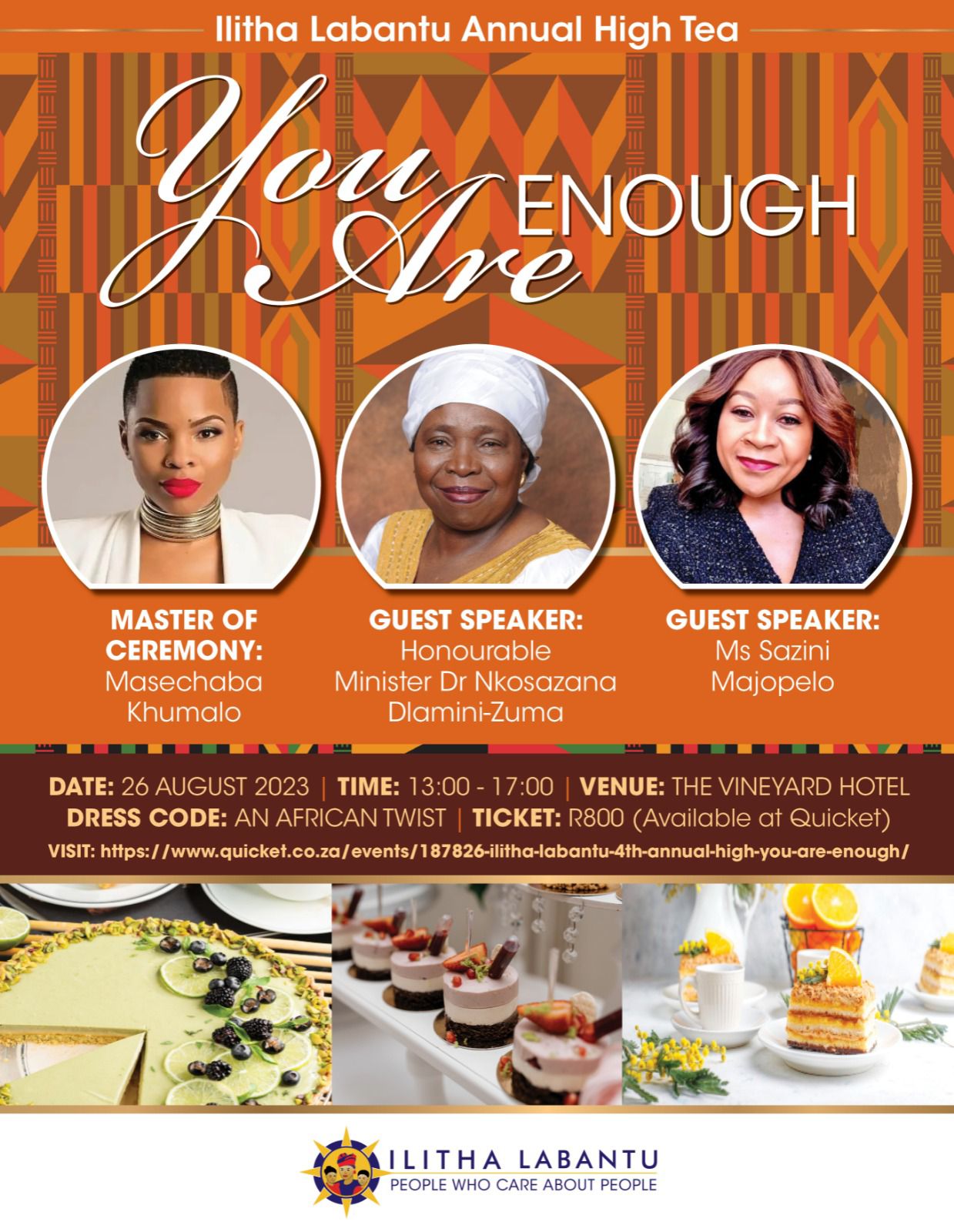 Ilitha Labantu – 4th Annual High Tea “You Are Enough” - Business Media ...